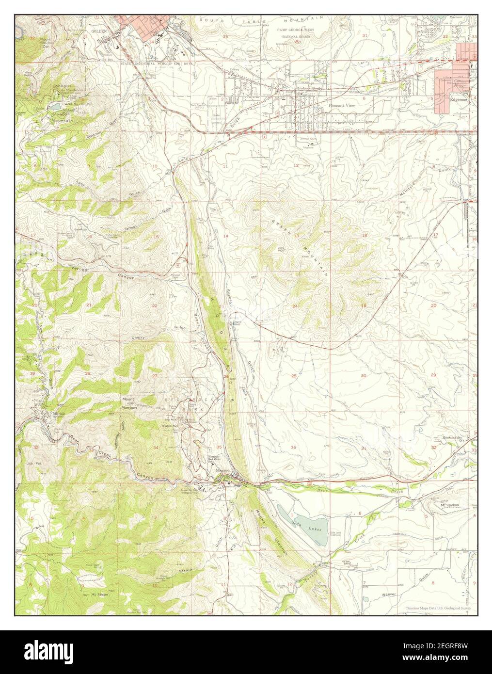 Morrison, Colorado, map 1957, 1:24000, United States of America by ...