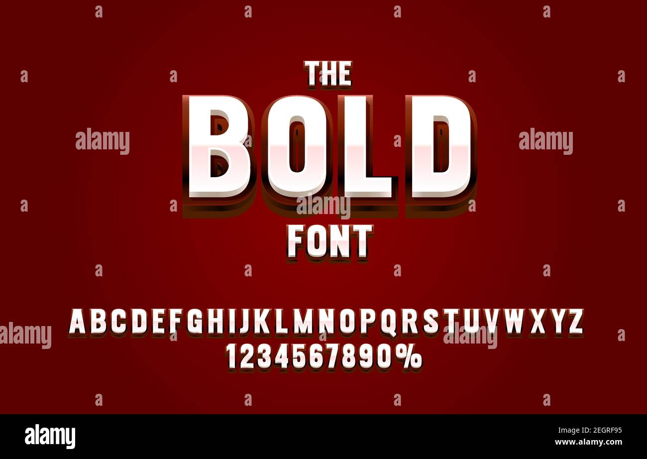 Bold font hi-res stock photography and images - Alamy