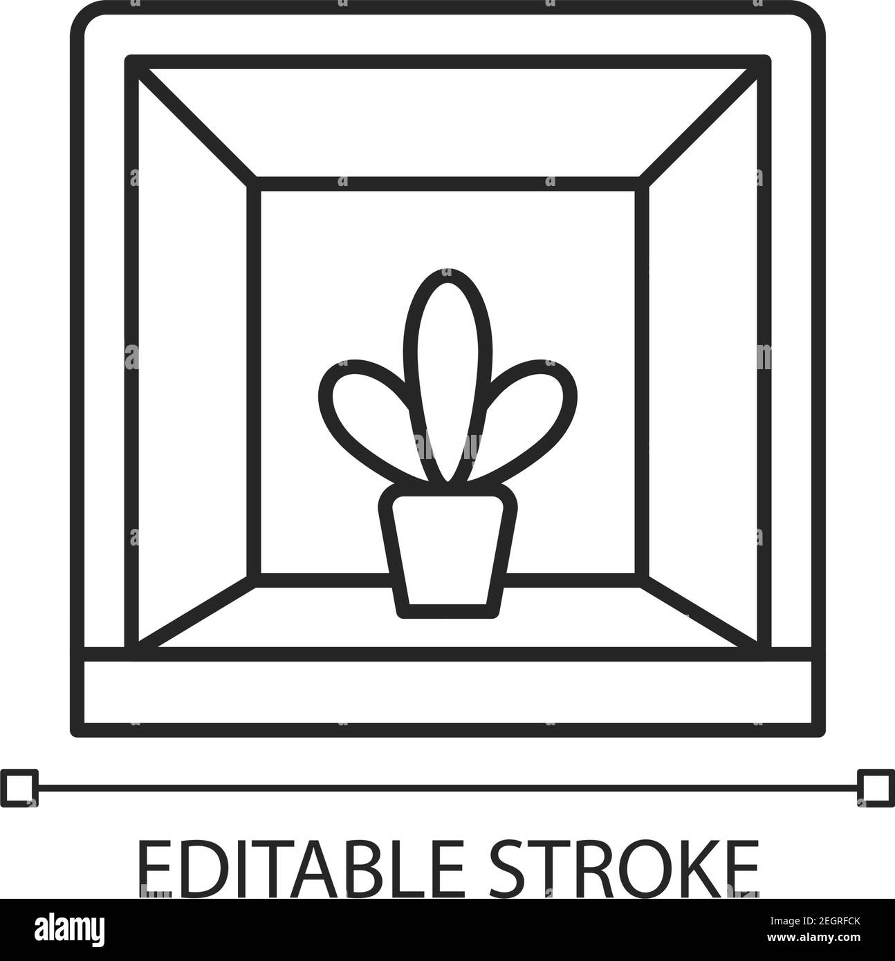 Window garden view Cut Out Stock Images & Pictures - Alamy