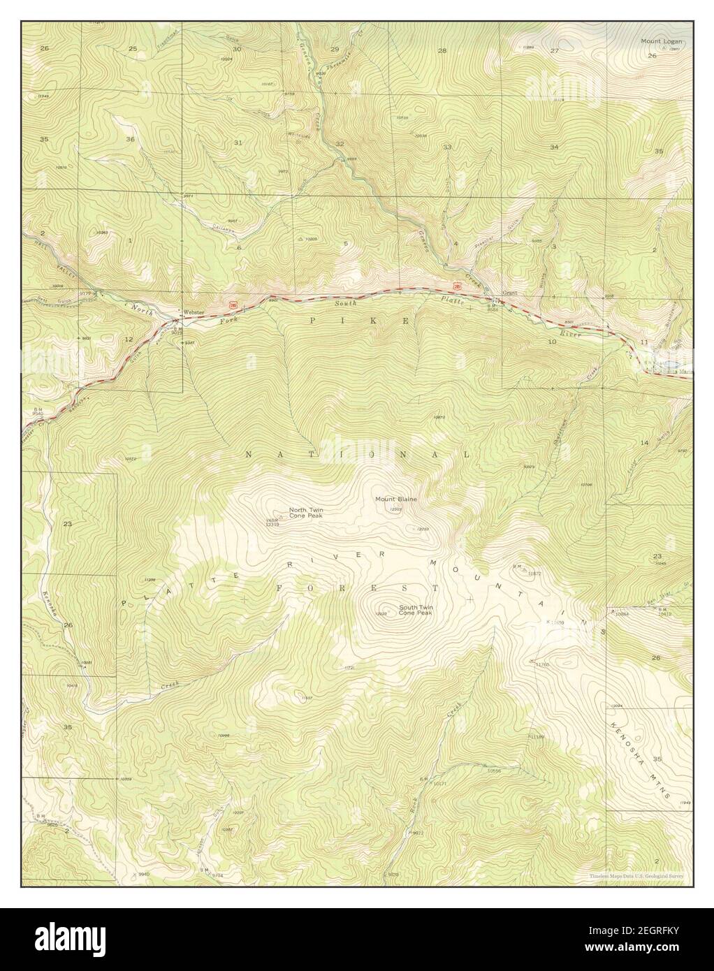 Mount Logan, Colorado, map 1948, 1:24000, United States of America by ...