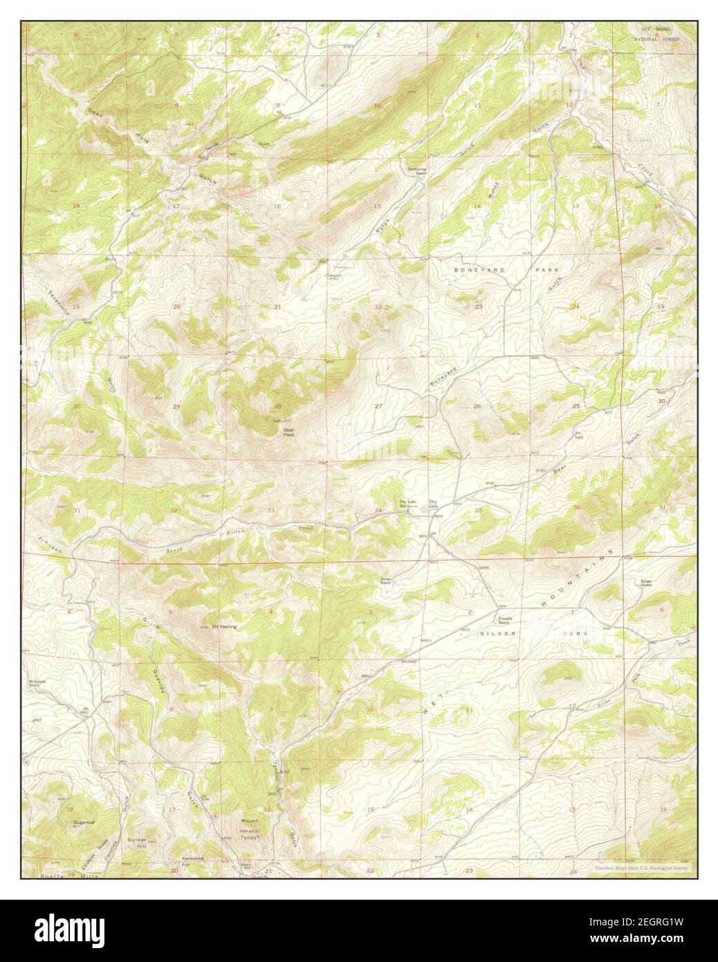 Map of tyndall hi-res stock photography and images - Alamy