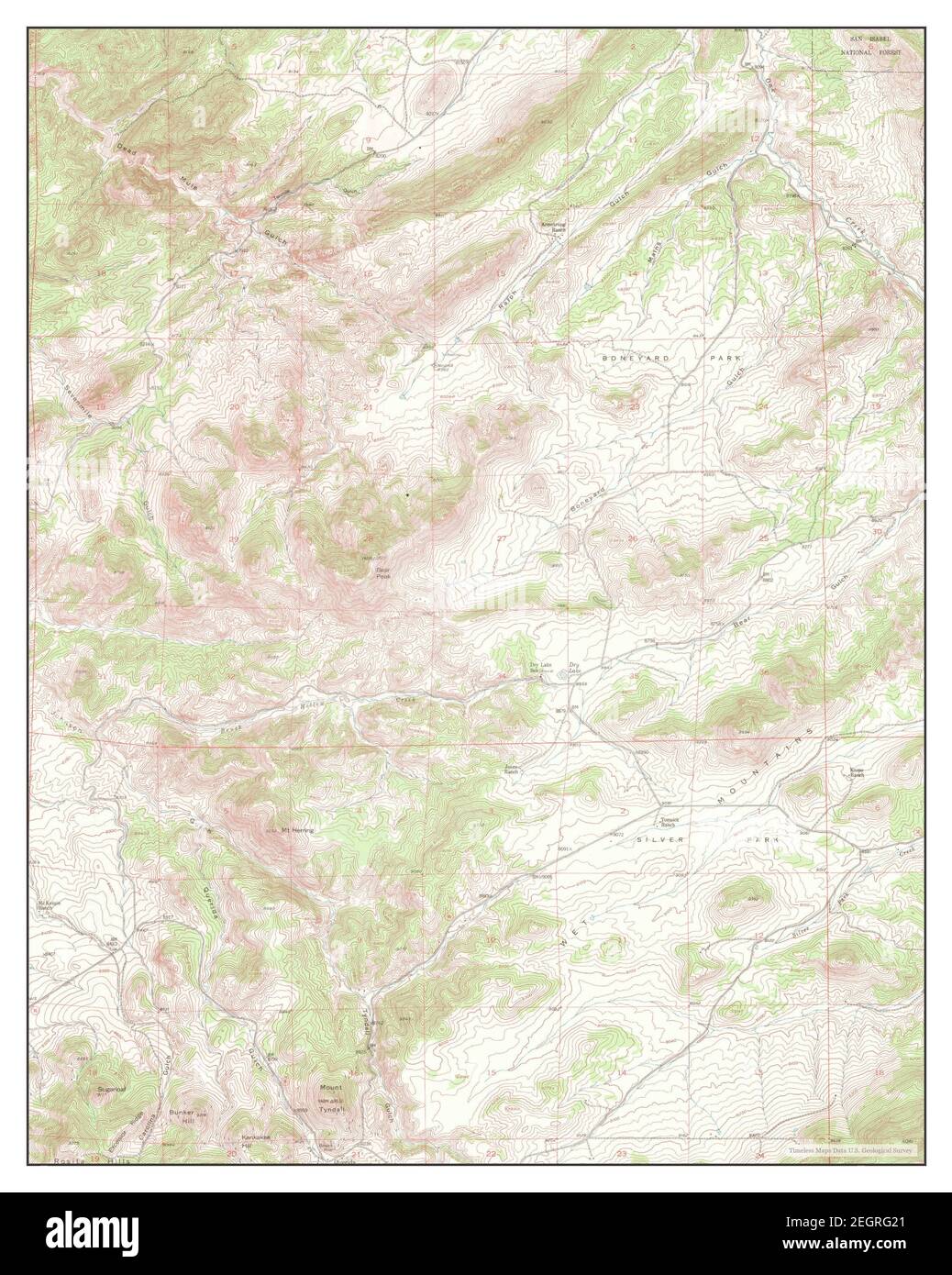 Map of tyndall Cut Out Stock Images & Pictures - Alamy