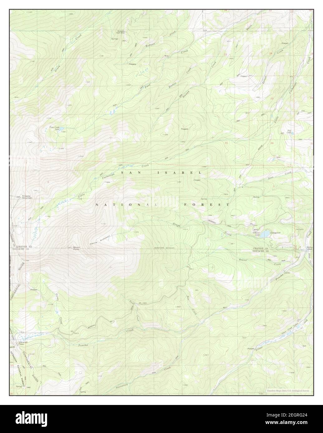 Ouray map hi-res stock photography and images - Alamy