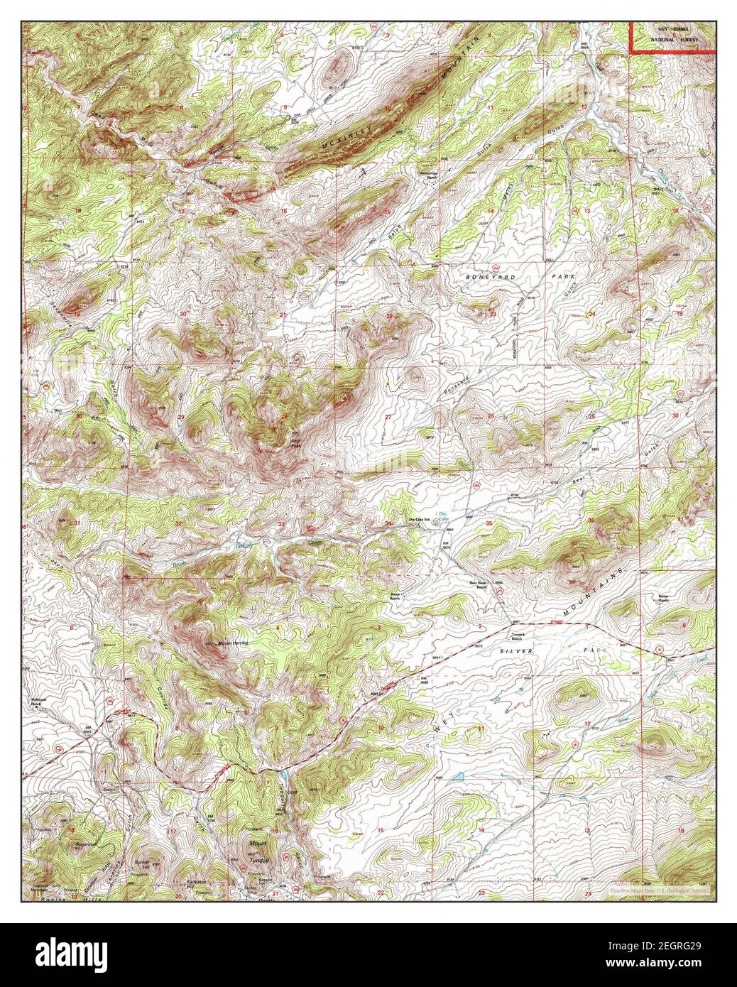 Map of tyndall hi-res stock photography and images - Alamy