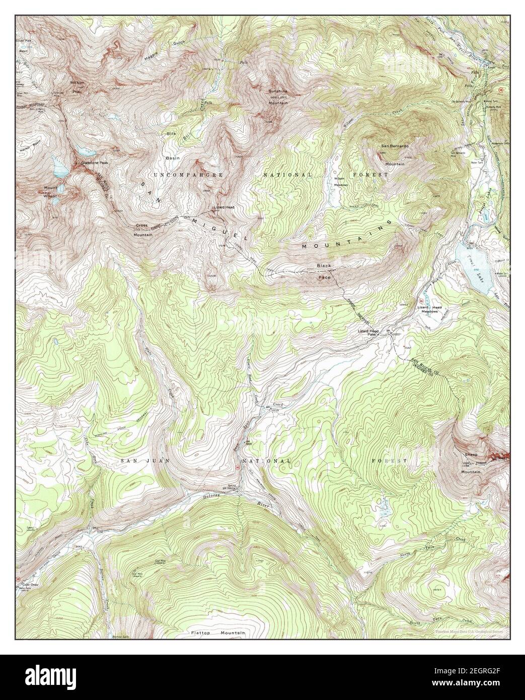 Mount Wilson, Colorado, map 1953, 1:24000, United States of America by ...