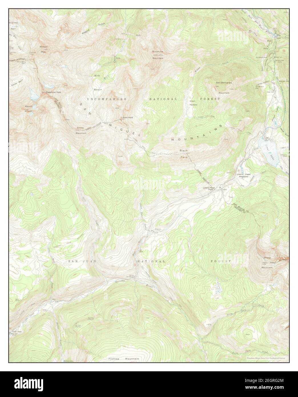 Mount Wilson, Colorado, map 1953, 1:24000, United States of America by ...