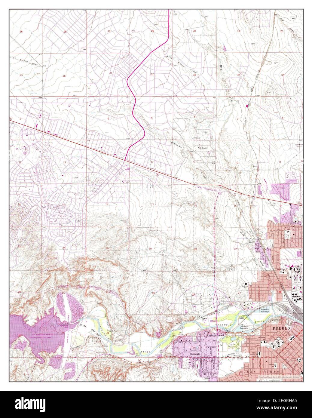 Northwest Pueblo, Colorado, map 1961, 1:24000, United States of America ...