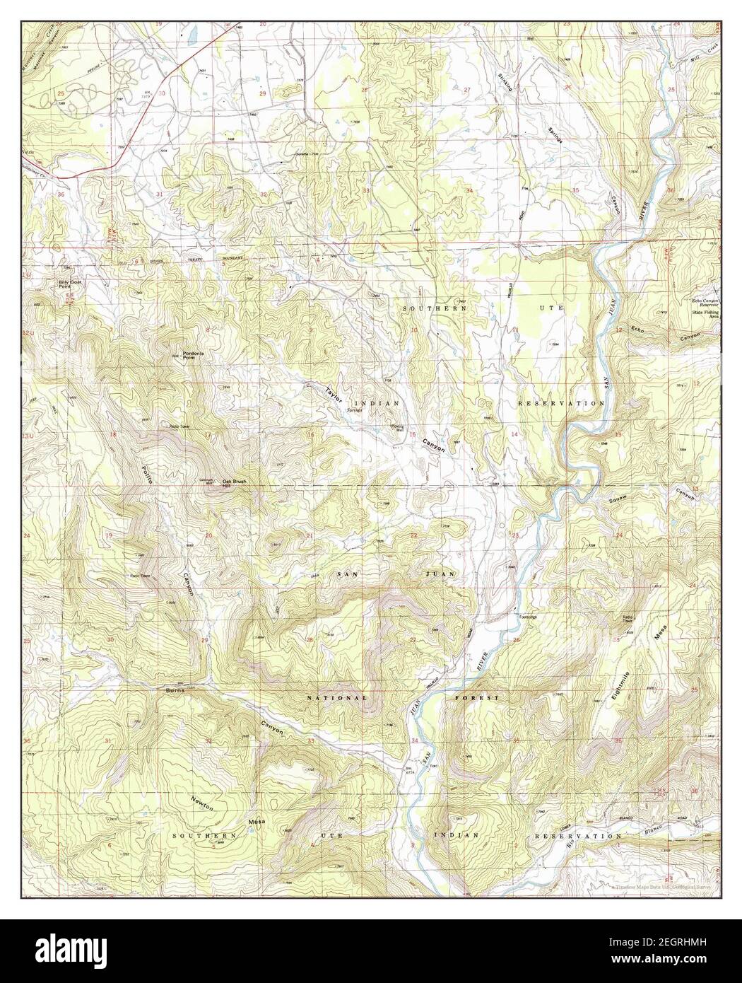Brush colorado map hi-res stock photography and images - Alamy