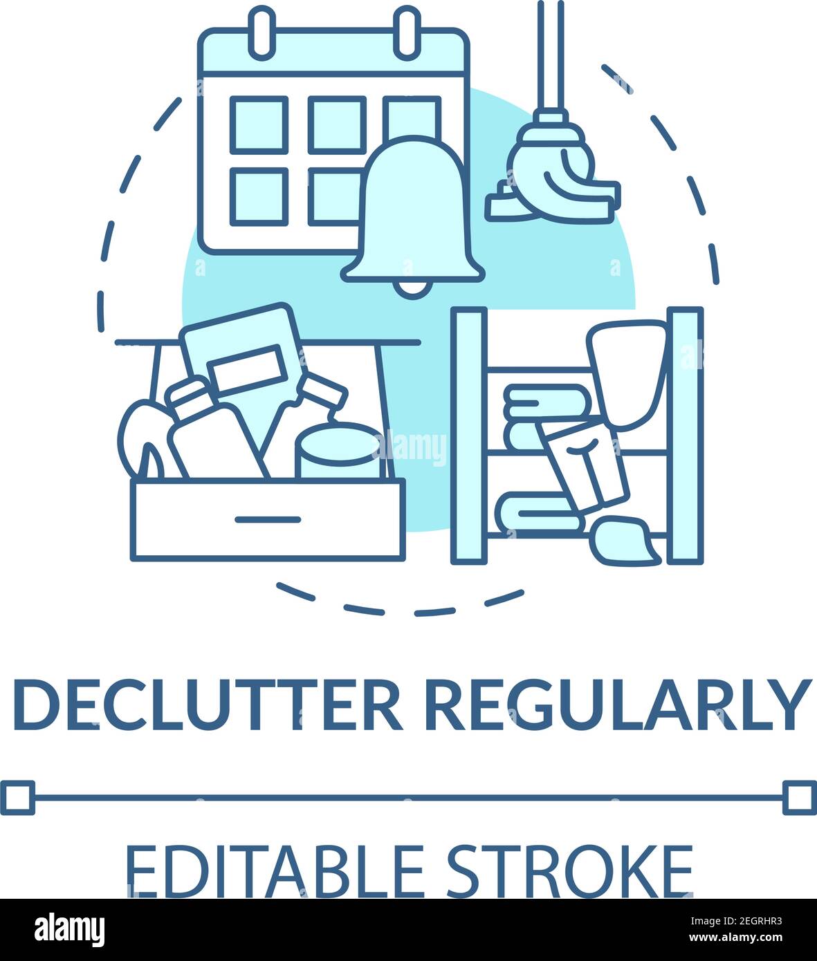 Clearing up house Stock Vector Images - Alamy