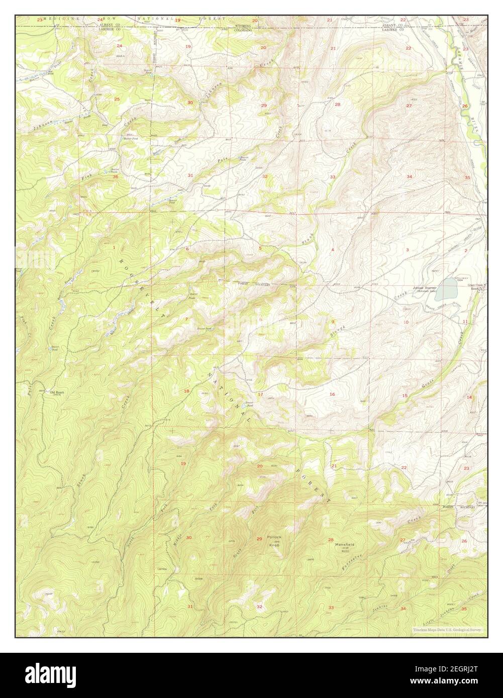 Old Roach, Colorado, map 1955, 1:24000, United States of America by ...