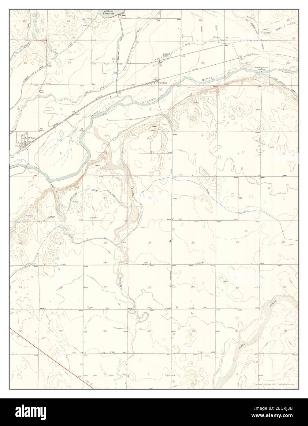 Orchard, Colorado, map 1951, 1:24000, United States of America by ...