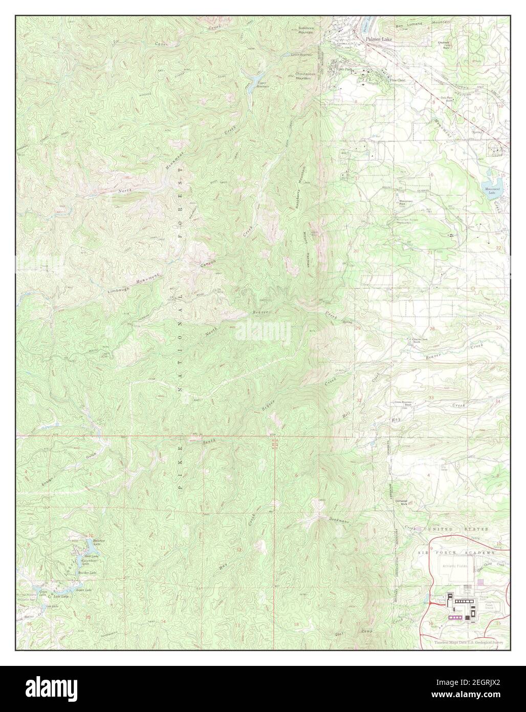 Palmer Lake, Colorado, map 1961, 1:24000, United States of America by ...