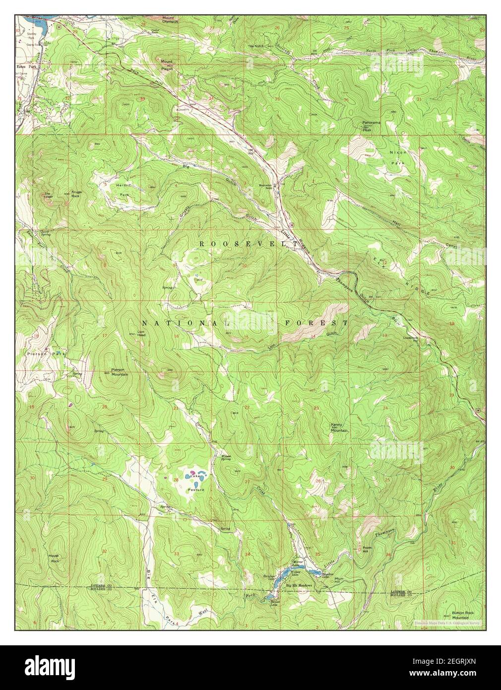 Panorama Peak, Colorado, map 1962, 1:24000, United States of America by ...