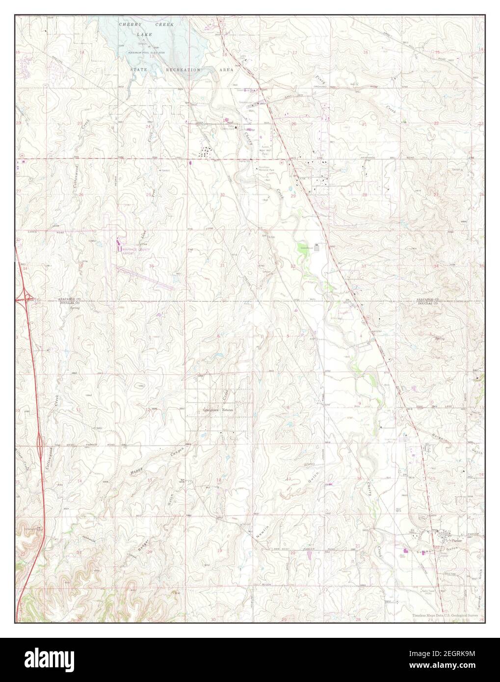 Map of parker colorado hi-res stock photography and images - Alamy