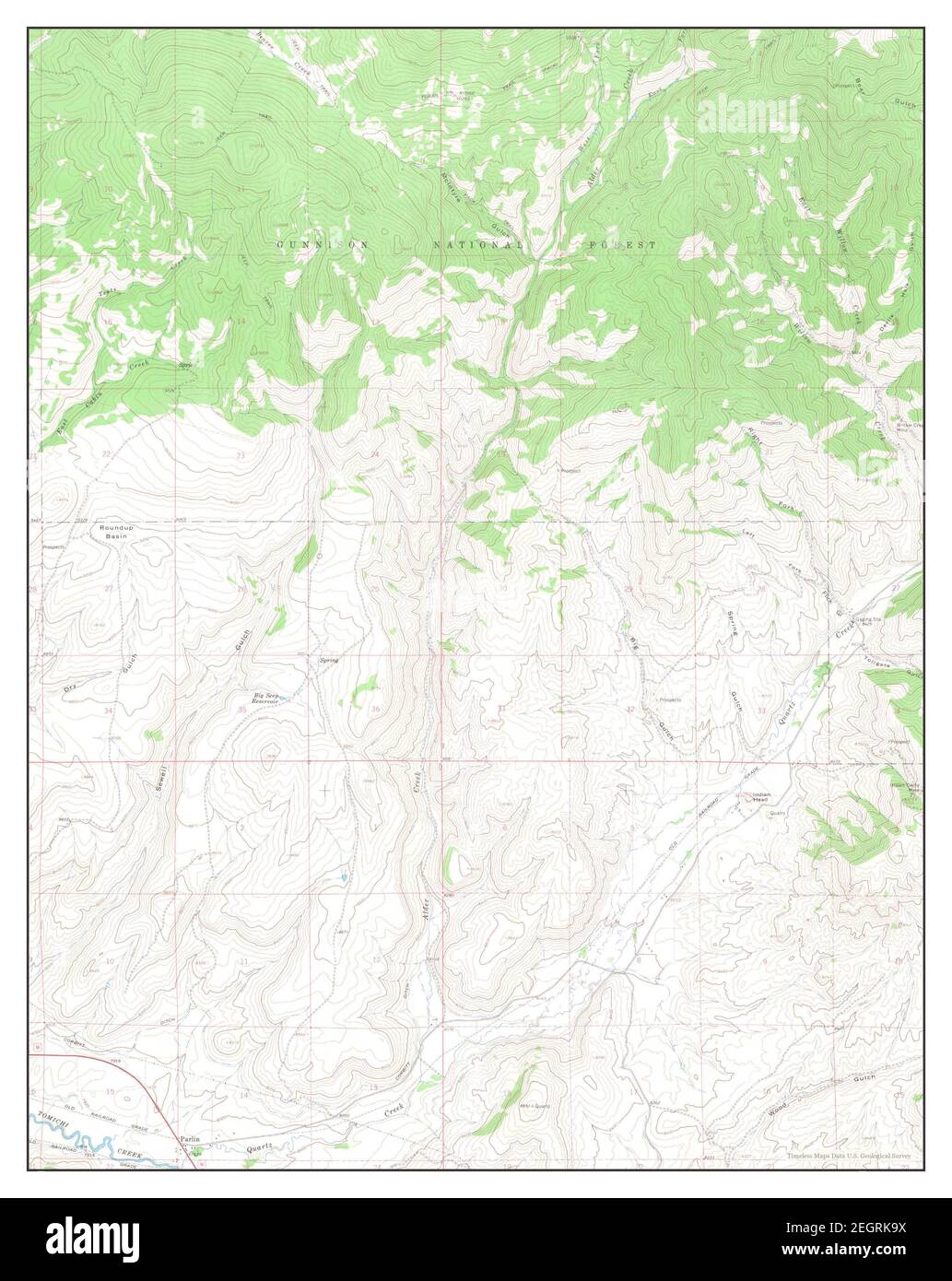 Parlin, Colorado, map 1964, 1:24000, United States of America by ...