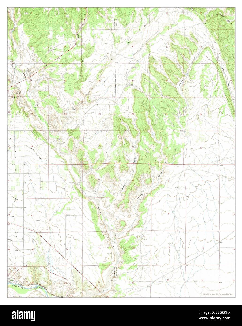 Map of pierce Cut Out Stock Images & Pictures - Alamy