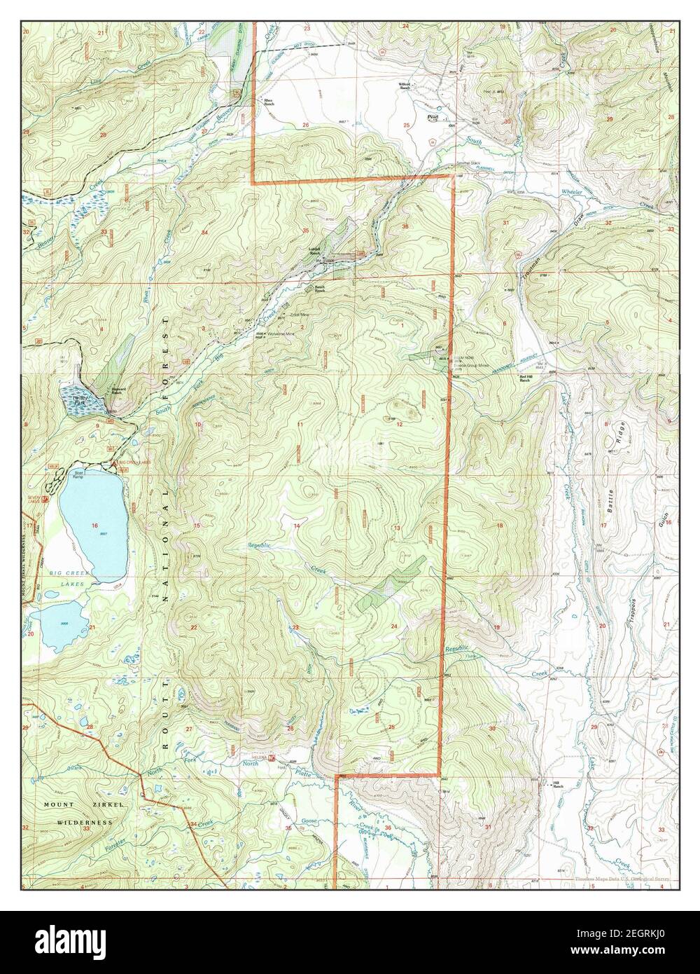 Pearl, Colorado, map 2000, 1:24000, United States of America by ...