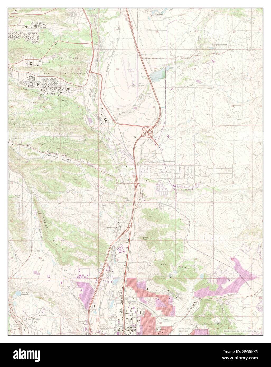 Pikeview, Colorado, map 1961, 1:24000, United States of America by ...