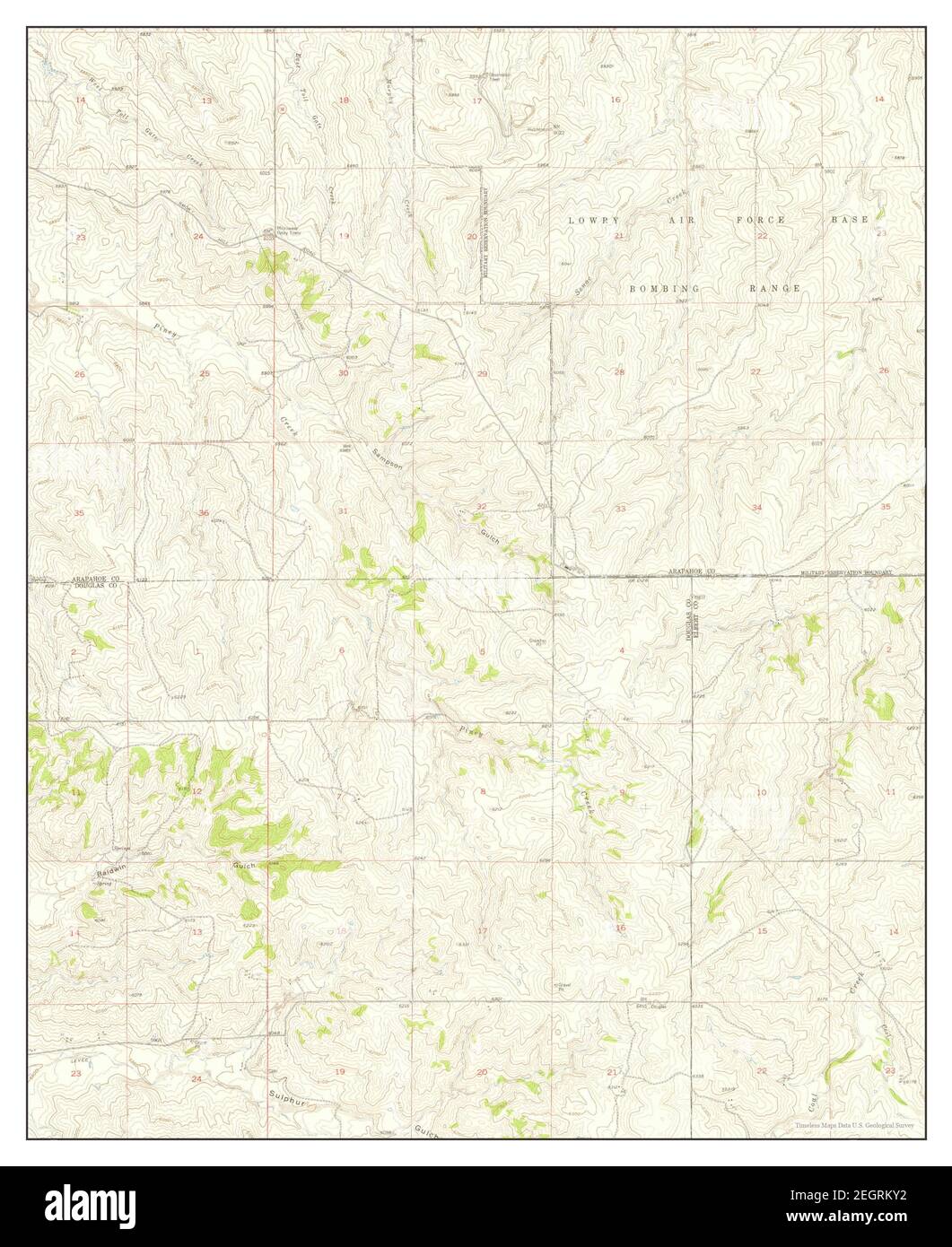 Piney Creek, Colorado, map 1957, 1:24000, United States of America by ...