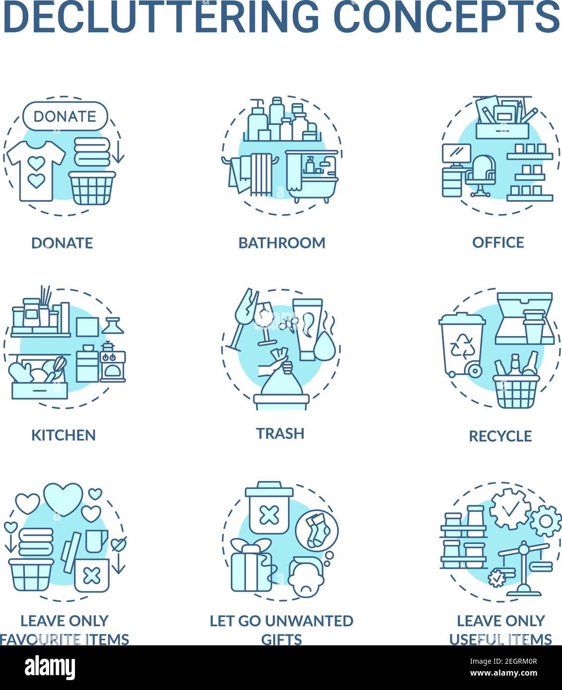 Tidy wardrobe declutter Stock Vector Images - Alamy