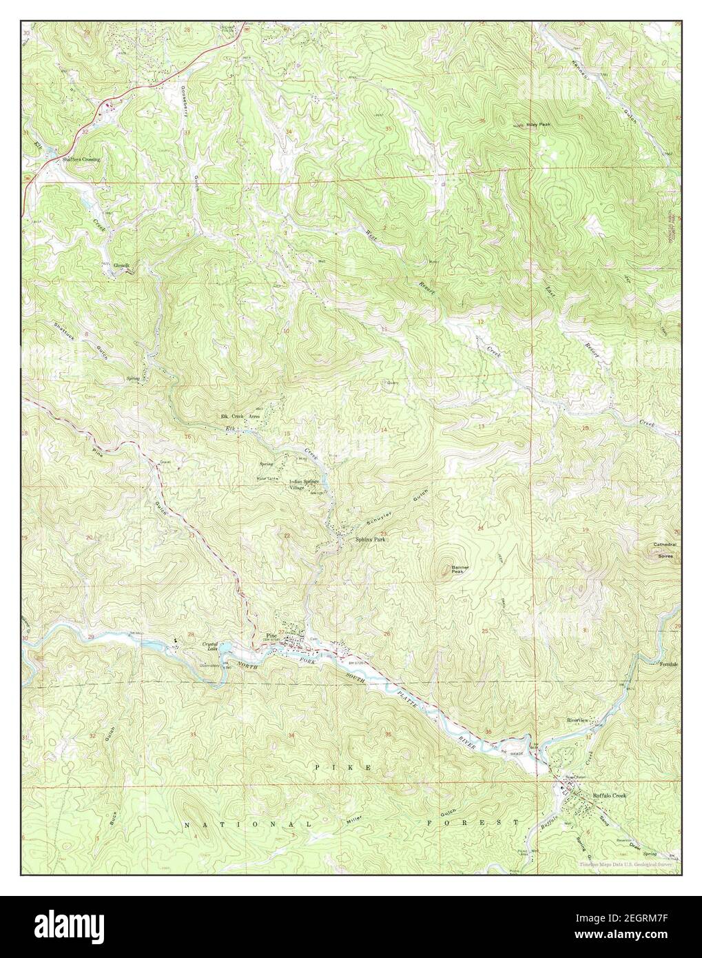 Pine, Colorado, map 1965, 1:24000, United States of America by Timeless ...