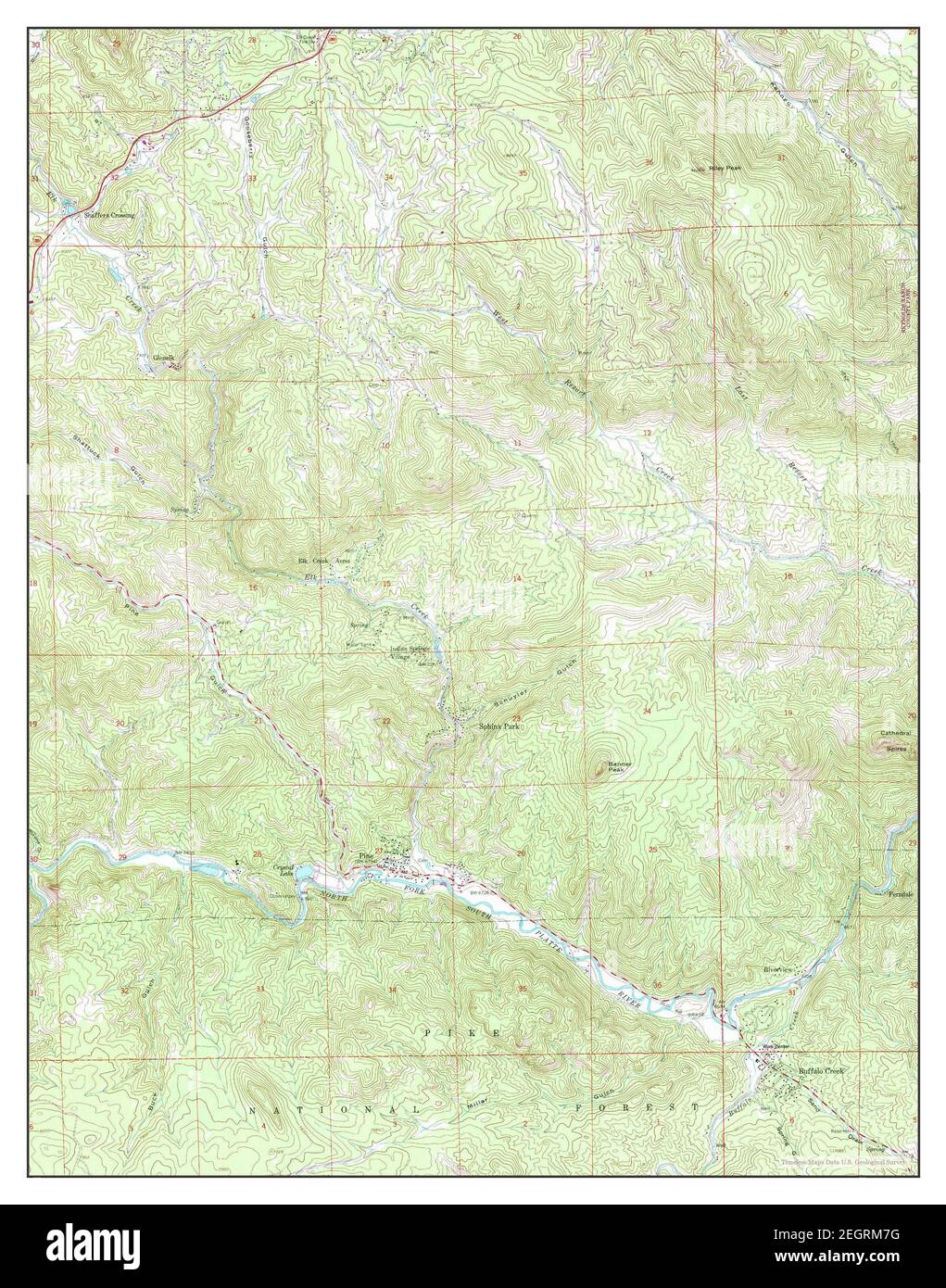 Pine, Colorado, map 1965, 1:24000, United States of America by Timeless ...