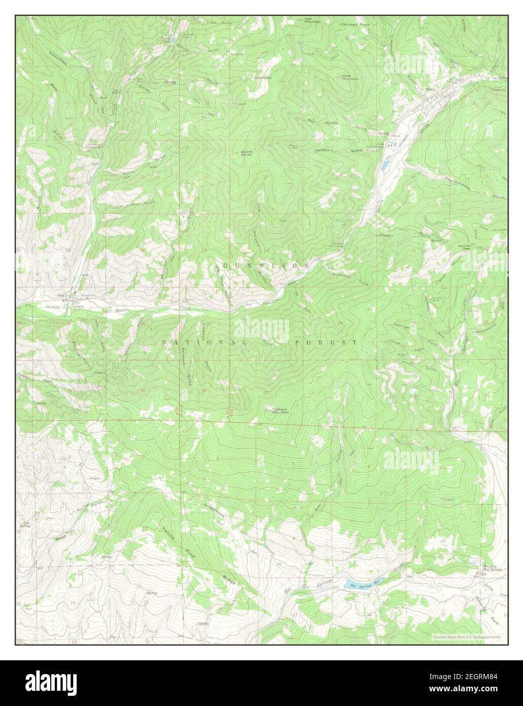 Pitkin, Colorado, map 1964, 1:24000, United States of America by ...