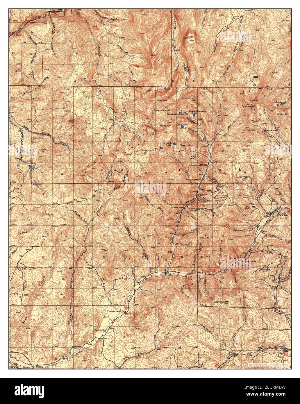 Pitkin, Colorado, map 1941, 1:62500, United States of America by ...