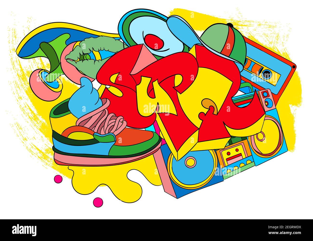 90s retro style Stock Vector Images - Alamy