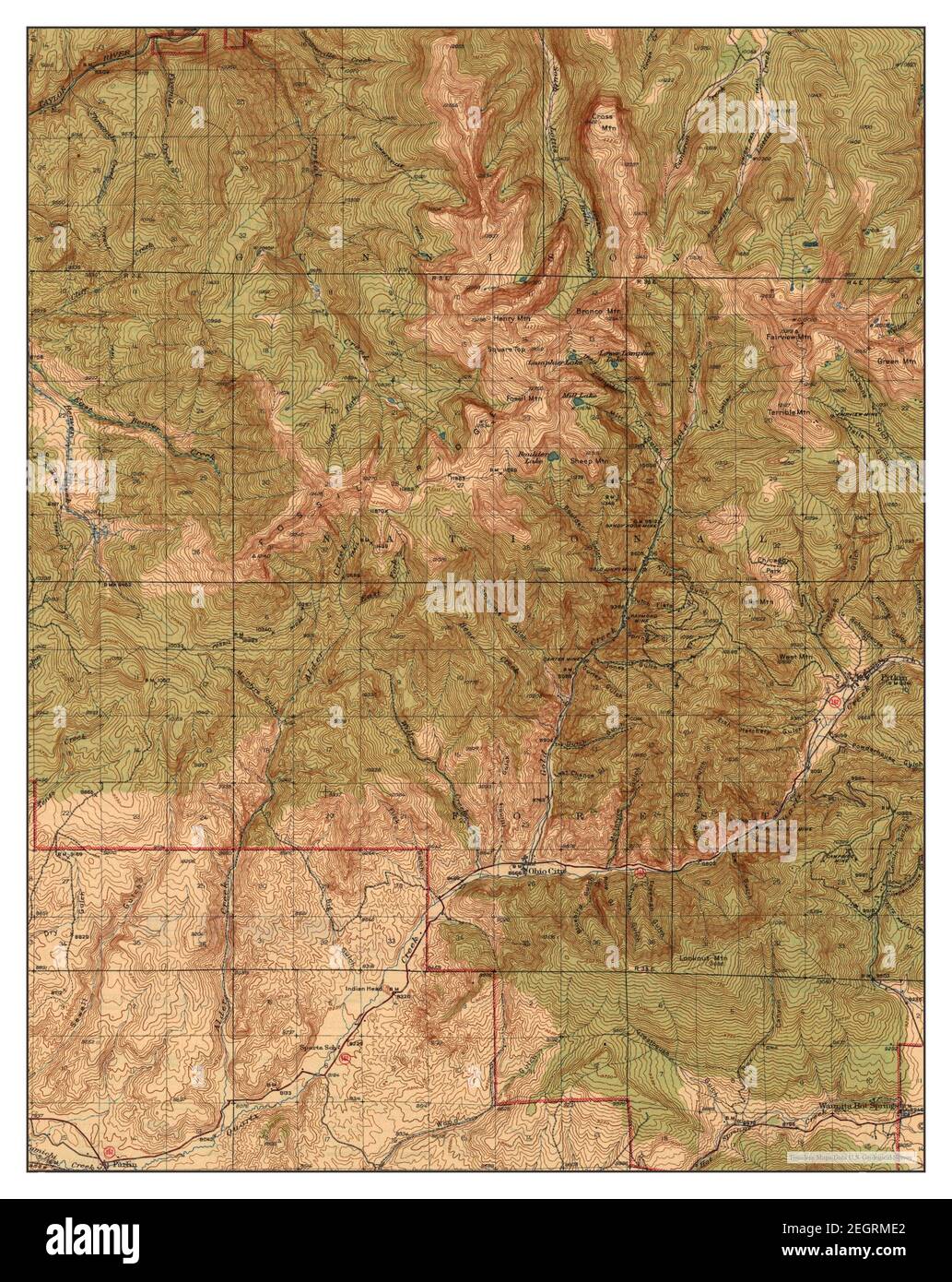 Map of pitkin hi-res stock photography and images - Alamy