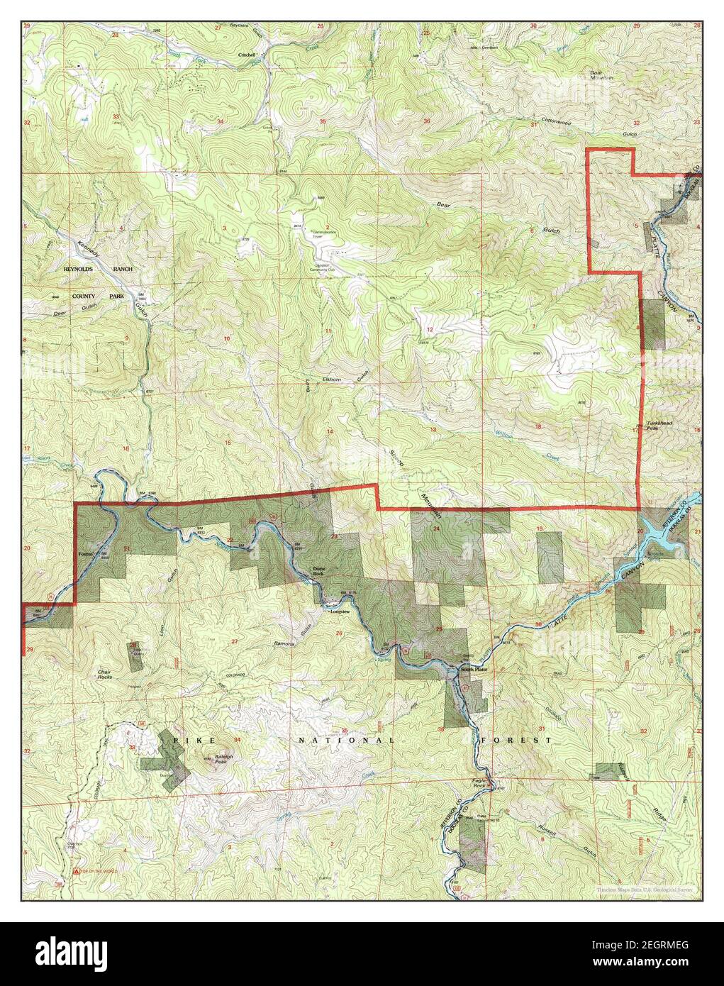 Platte Canyon, Colorado, map 1994, 1:24000, United States of America by ...