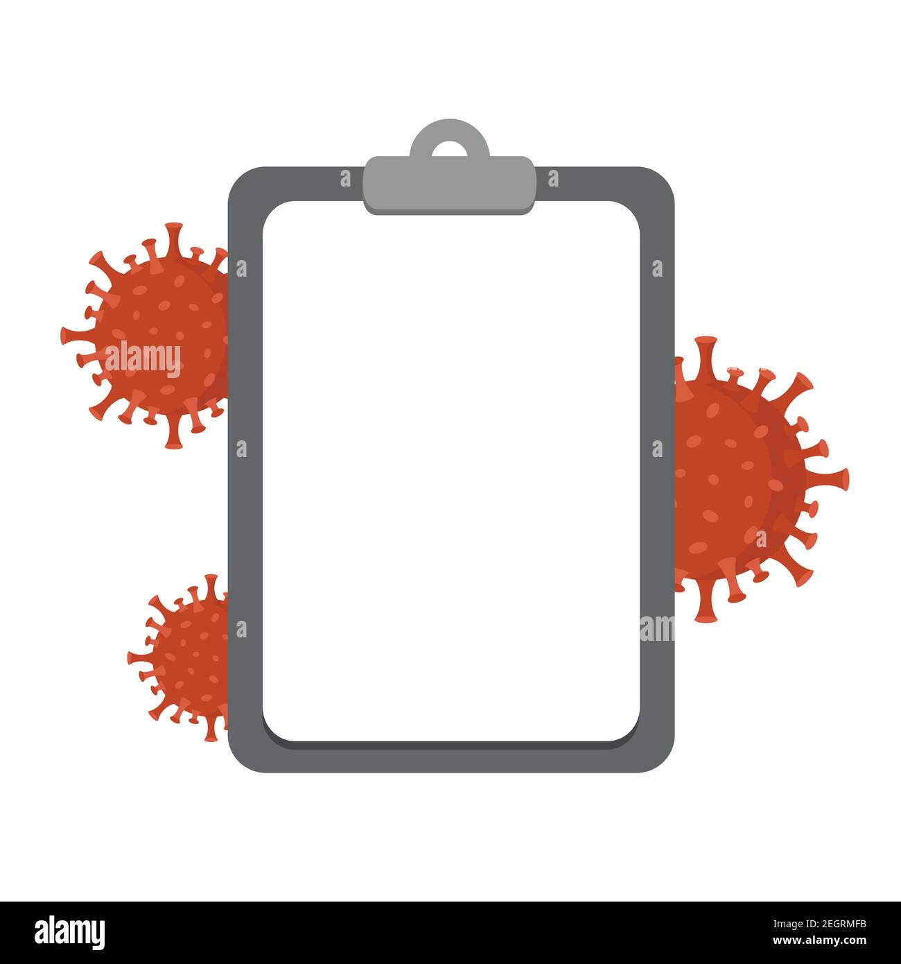 corona virus and clipboard icon vector illustration EPS10 Stock Vector ...