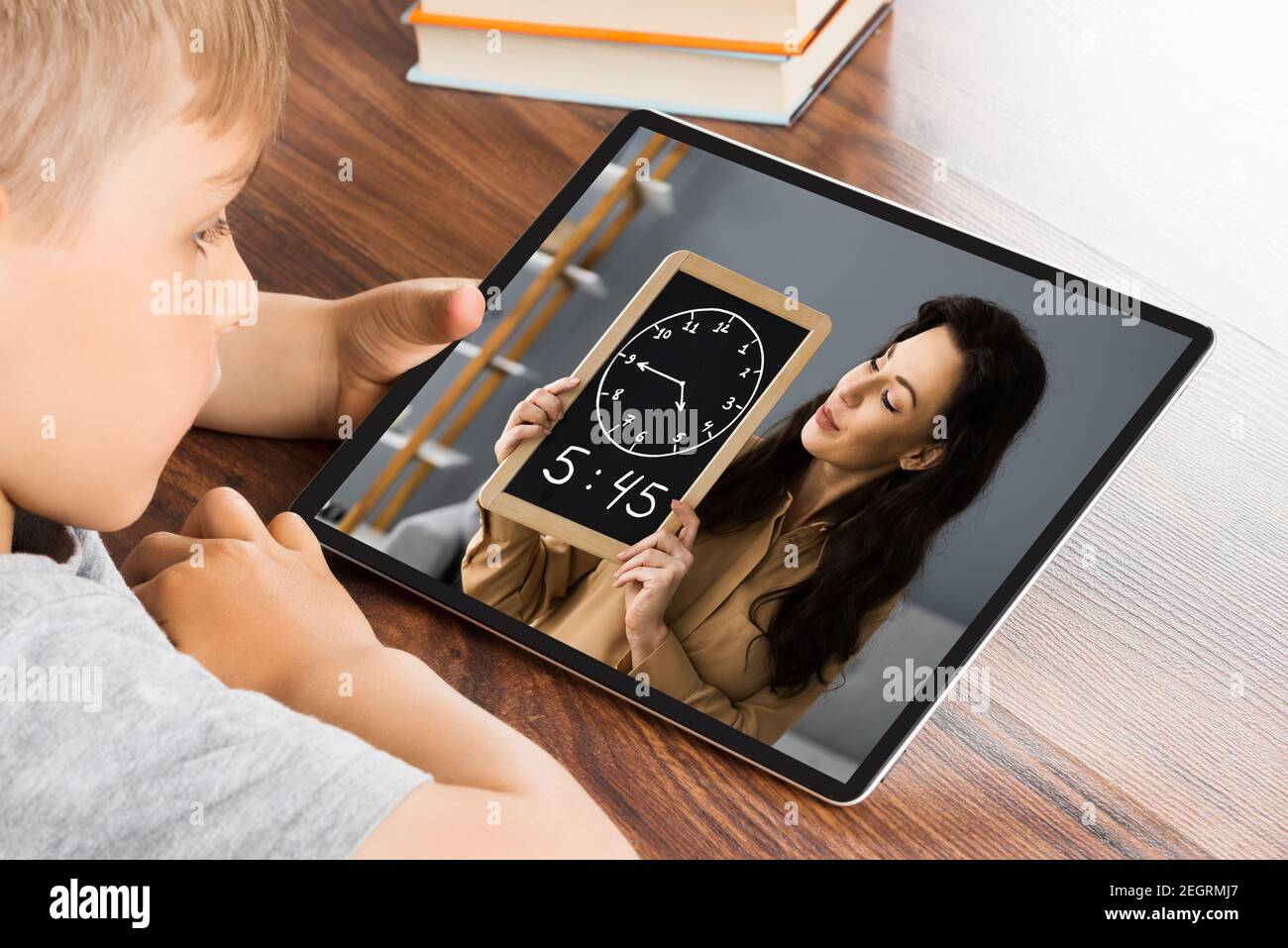 Teacher watching classroom hi-res stock photography and images - Alamy