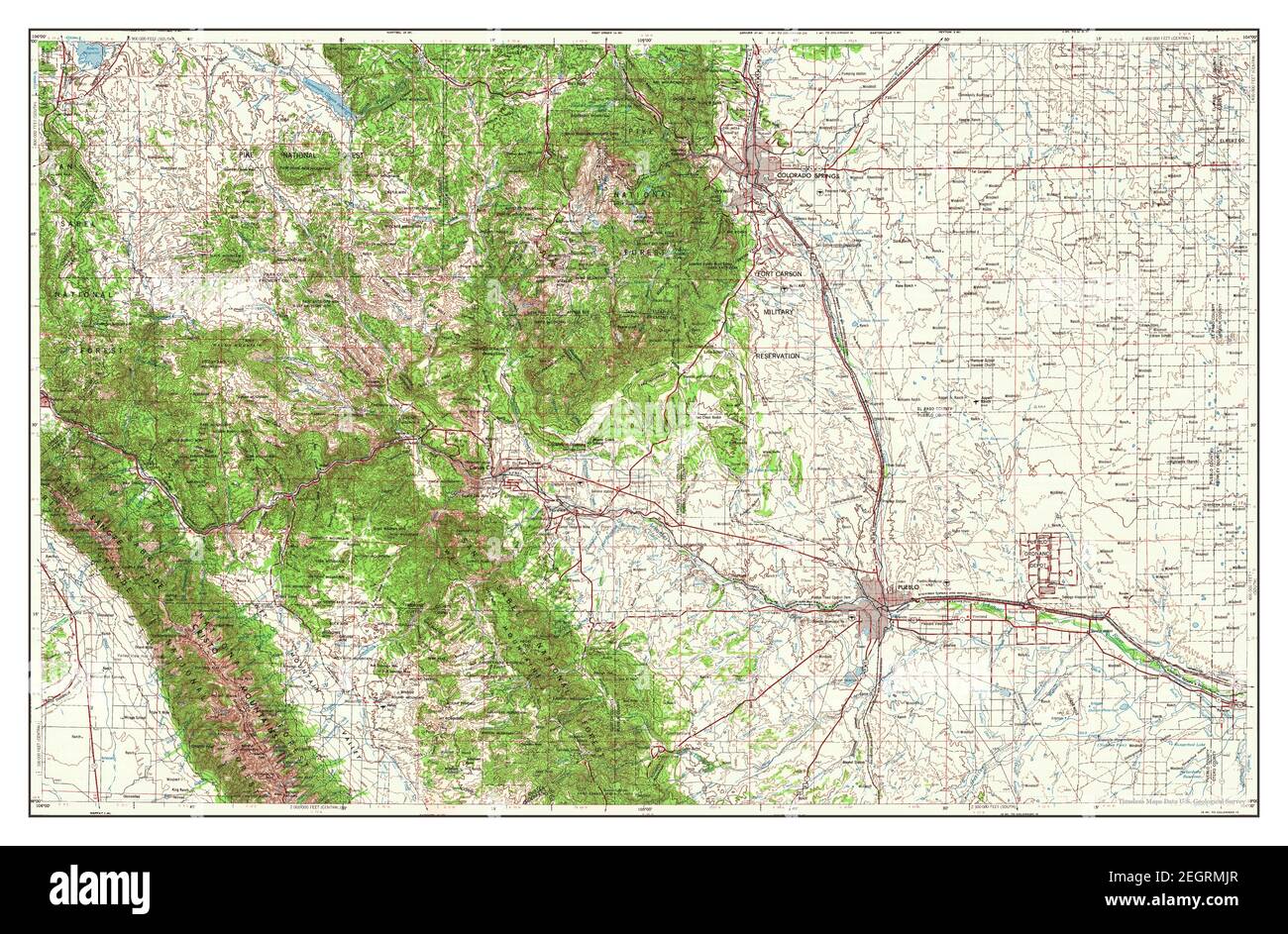 Pueblo, Colorado, map 1954, 1:250000, United States of America by ...