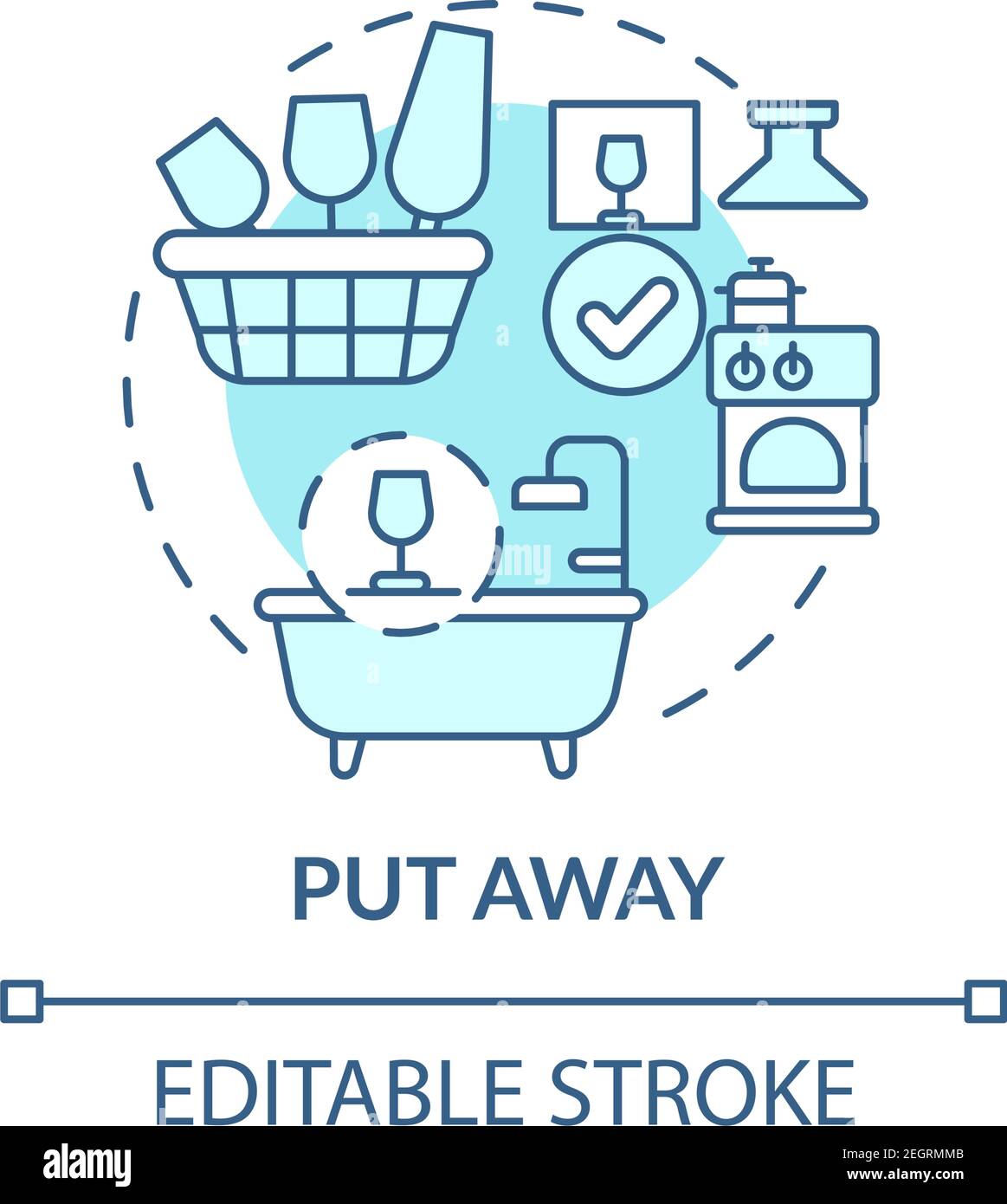 Put away concept icon Stock Vector Image & Art - Alamy