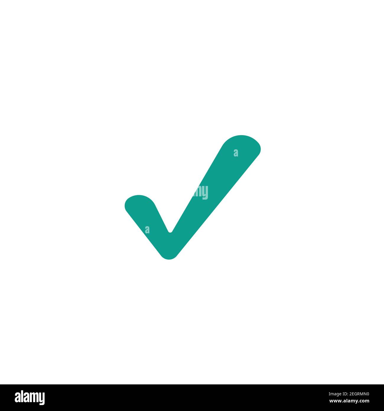 Valid Seal icon. Blue tick. Flat OK sticker icon. Isolated on white ...