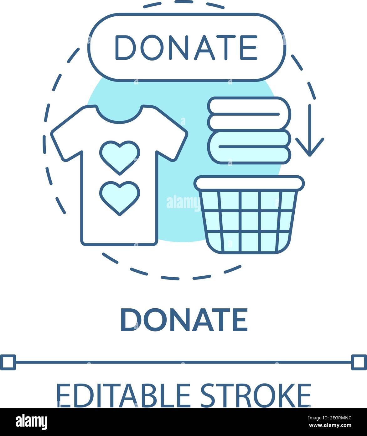 Donate concept icon Stock Vector Image & Art - Alamy
