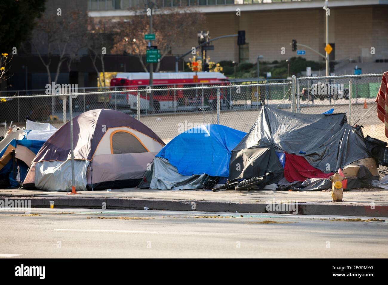 Los angeles homeless camp hi-res stock photography and images - Alamy