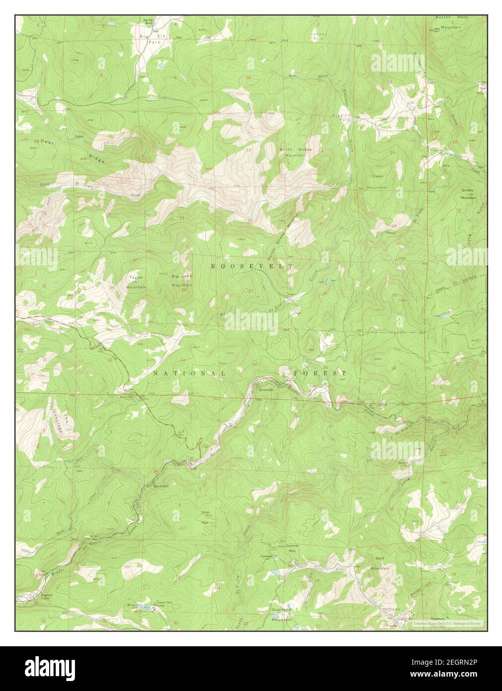 Raymond, Colorado, map 1957, 1:24000, United States of America by ...