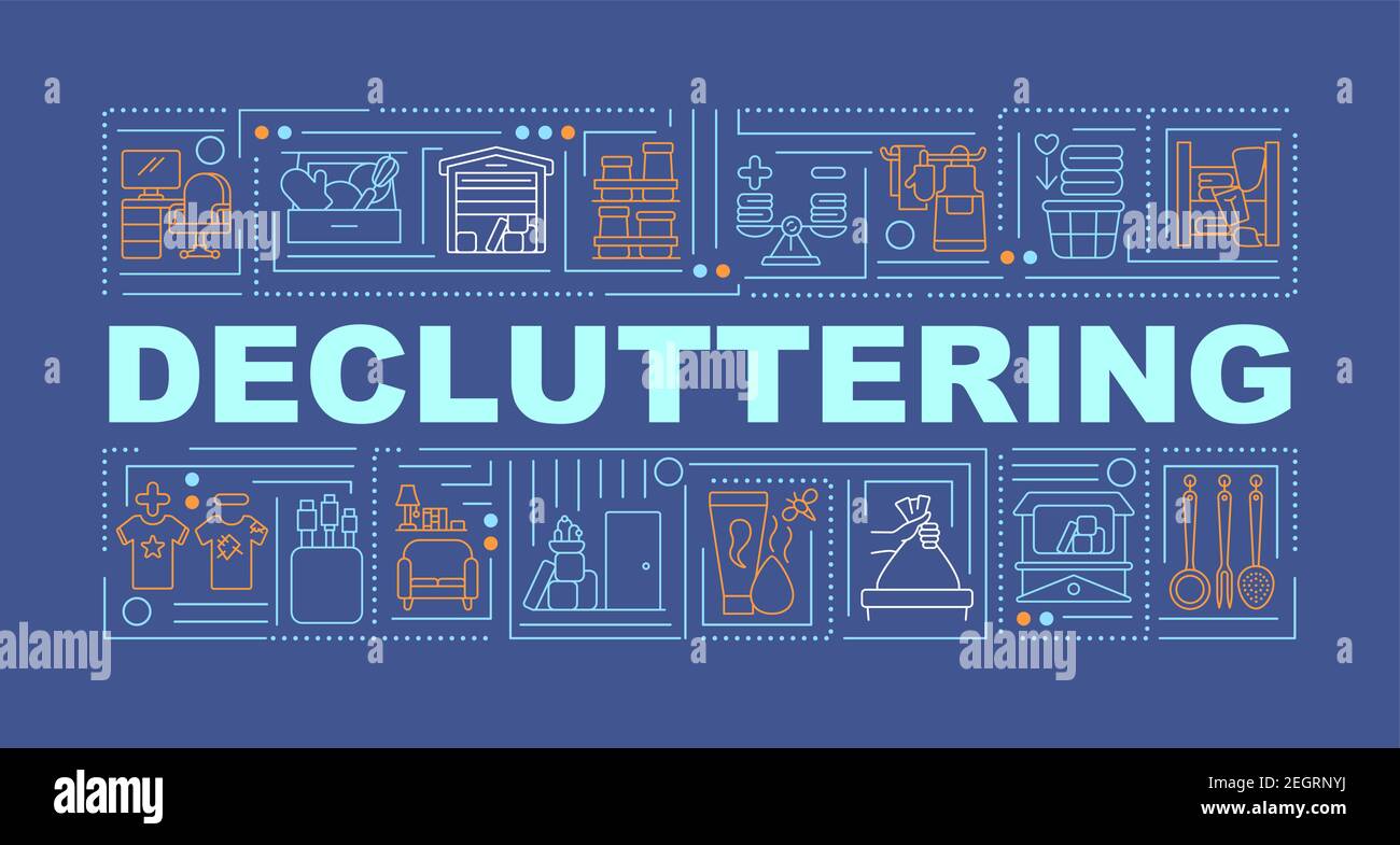 Decluttering word concepts banner Stock Vector Image & Art - Alamy