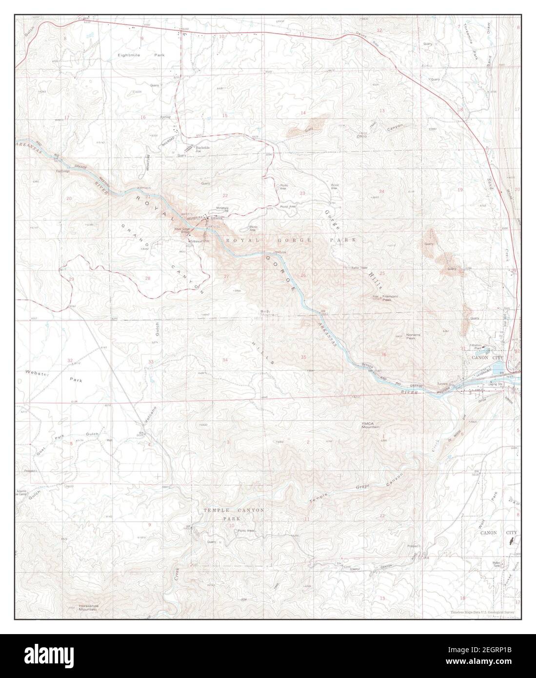 Royal Gorge, Colorado, map 1980, 1:24000, United States of America by ...