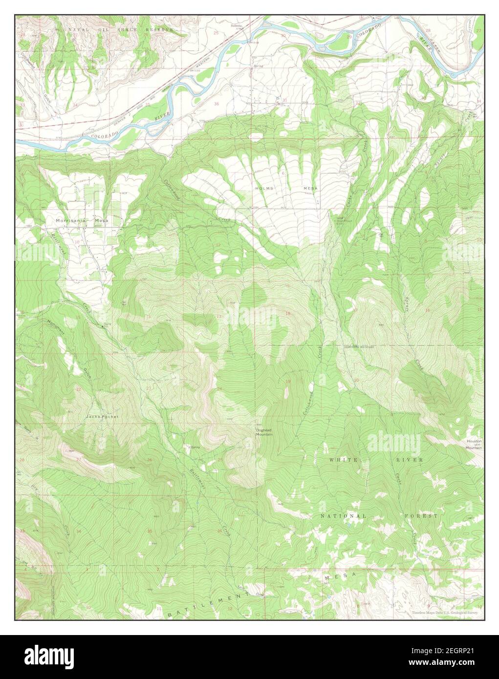Rulison, Colorado, map 1960, 1:24000, United States of America by ...