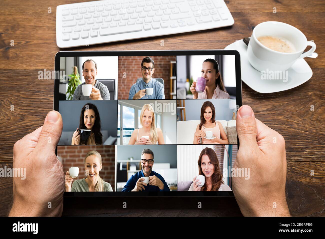 Virtual call hi-res stock photography and images - Alamy