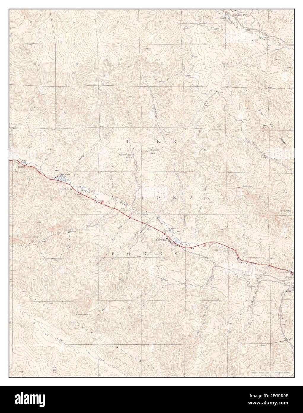 Shawnee map hi-res stock photography and images - Alamy
