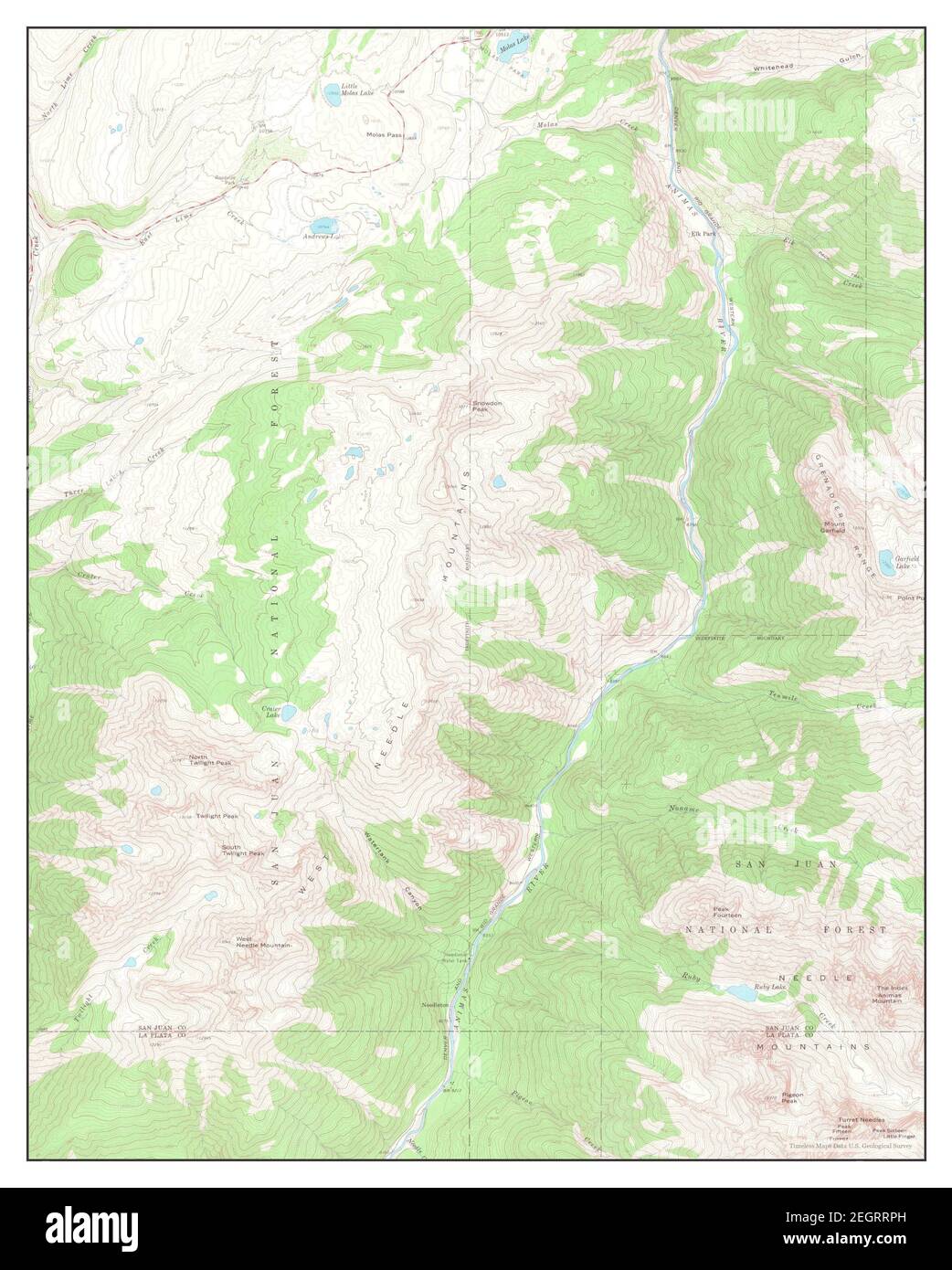 Snowdon Peak, Colorado, map 1964, 1:24000, United States of America by ...