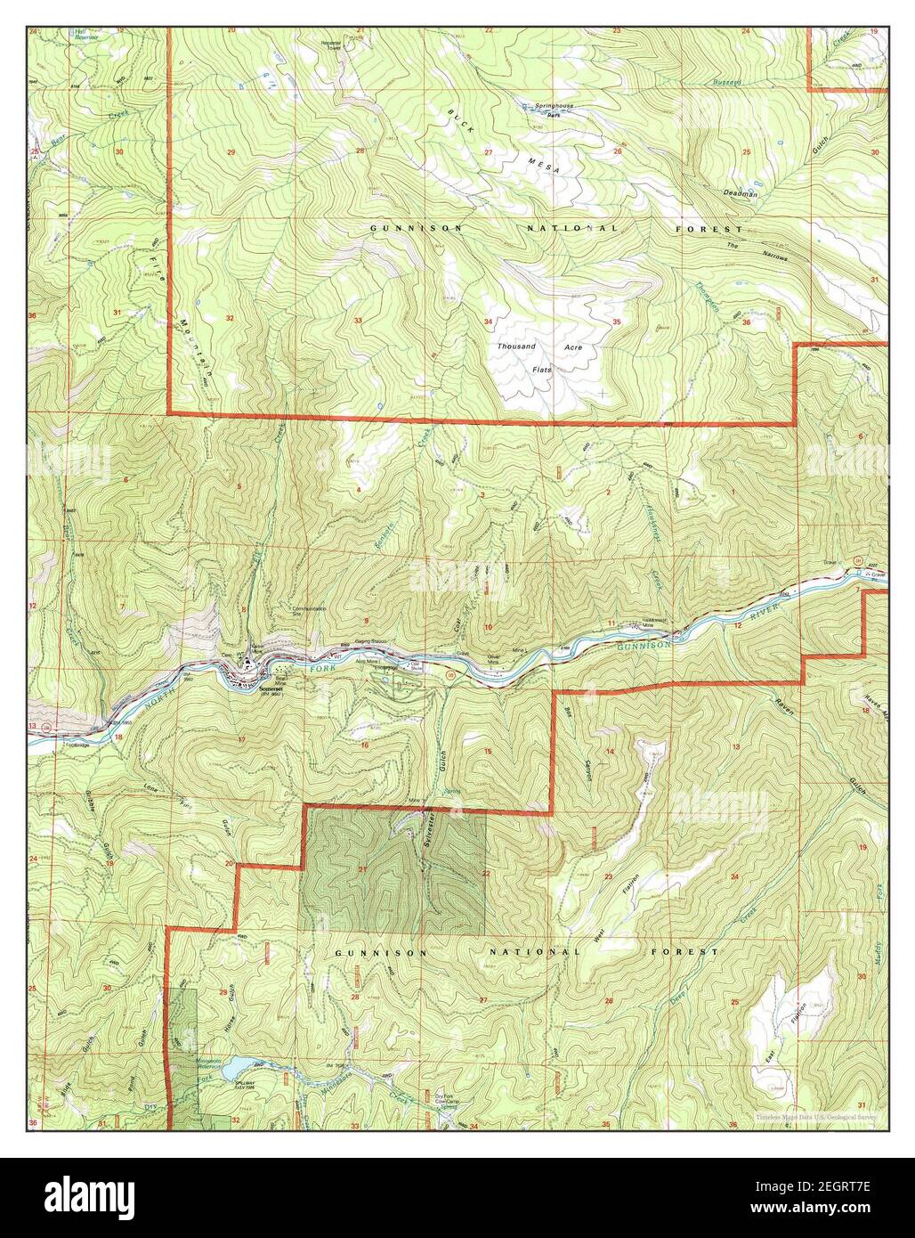 Somerset, Colorado, map 2001, 1:24000, United States of America by ...