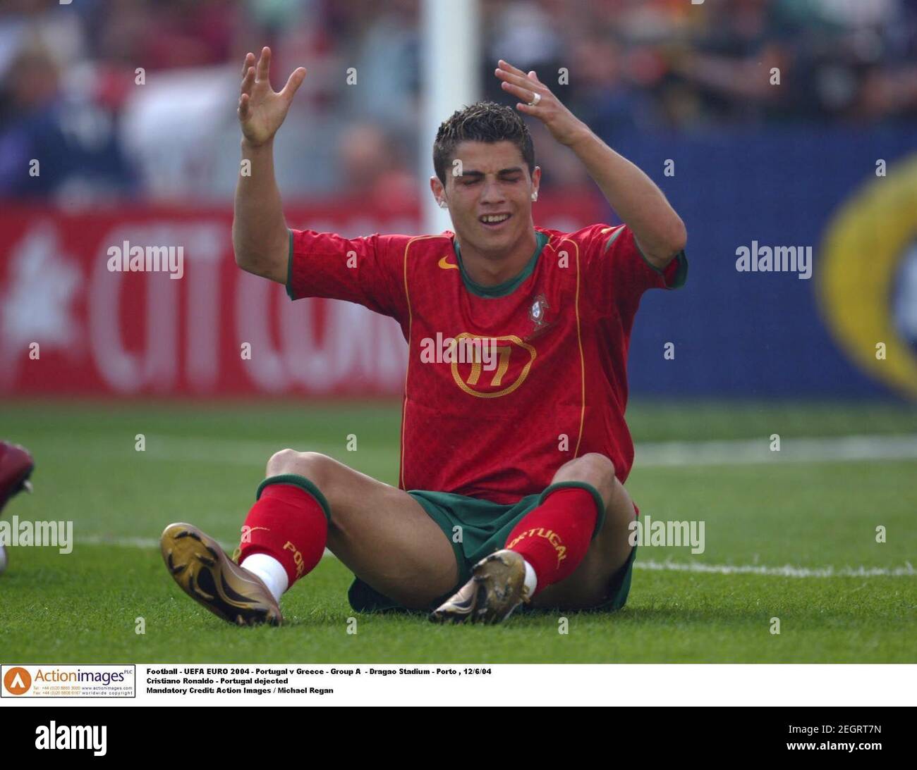 Cristiano ronaldo portugal 2004 greece hi-res stock photography and ...
