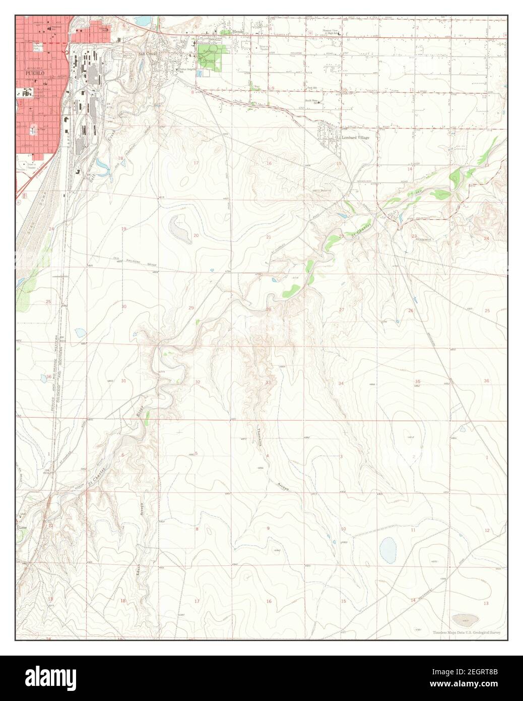 Southeast Pueblo, Colorado, map 1960, 1:24000, United States of America ...
