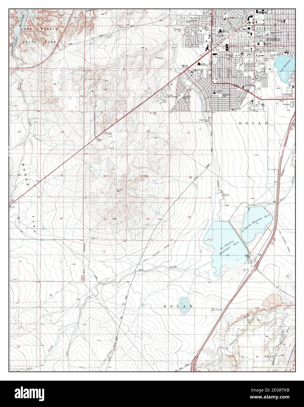 Southwest Pueblo, Colorado, map 1998, 1:24000, United States of America ...
