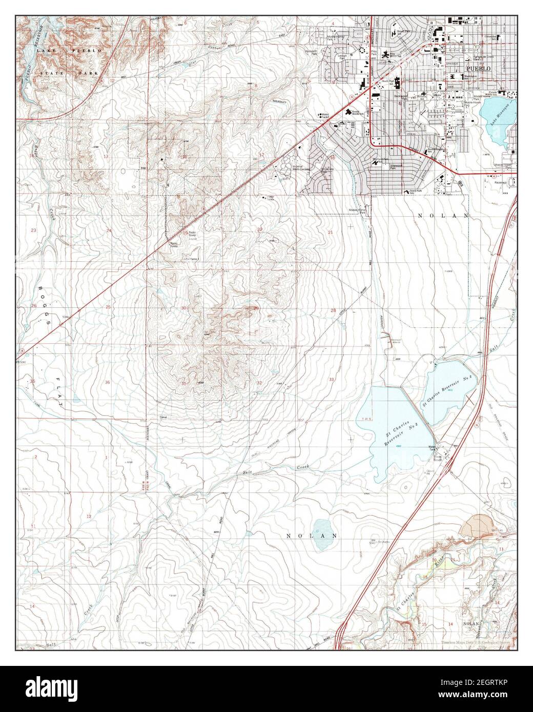 Southwest Pueblo, Colorado, map 1998, 1:24000, United States of America ...
